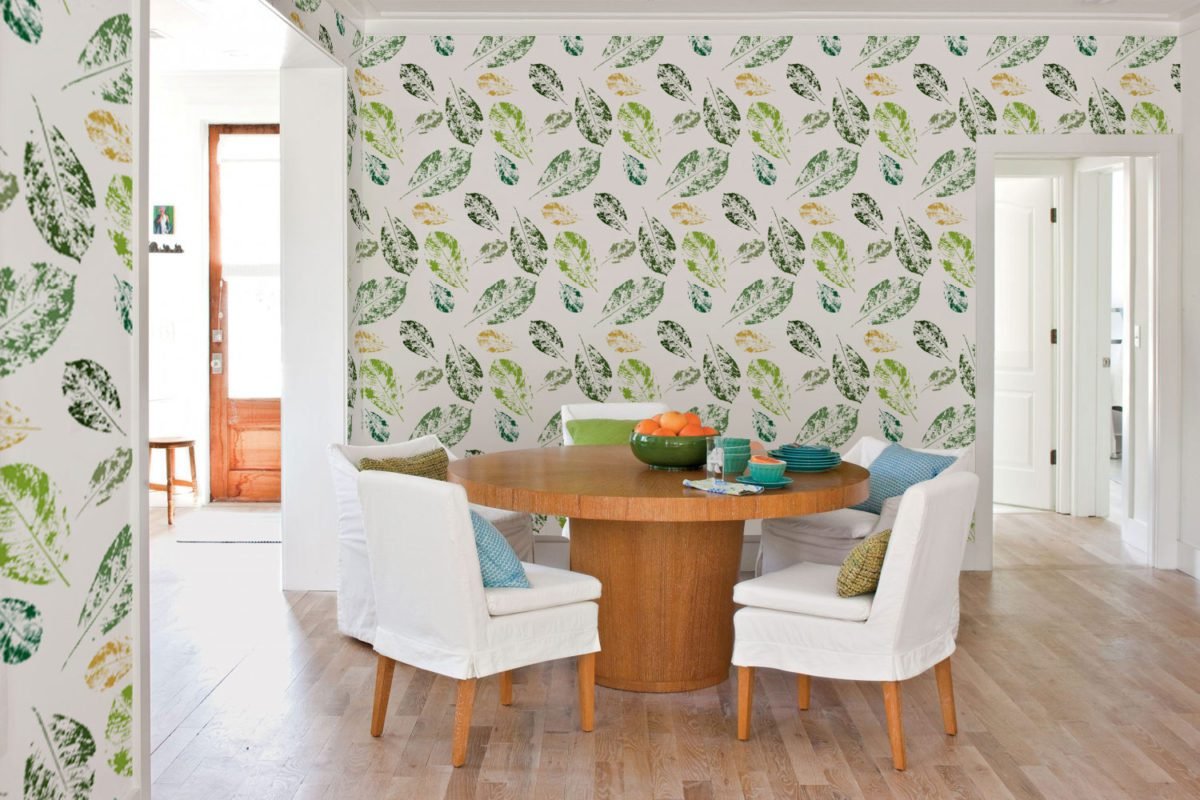 Patchy Leaves – Print A Wallpaper