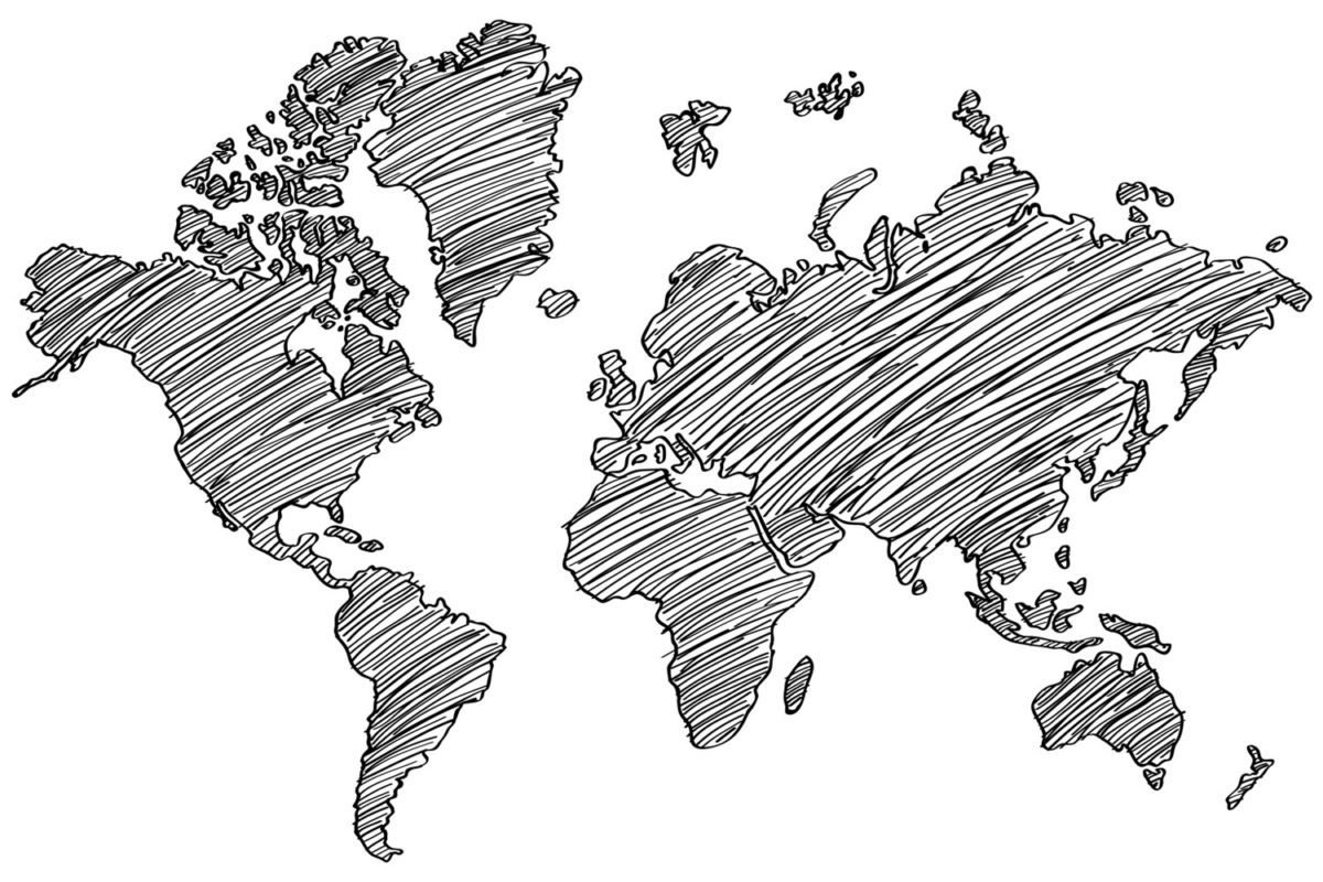 Scribbled Map – Print A Wallpaper