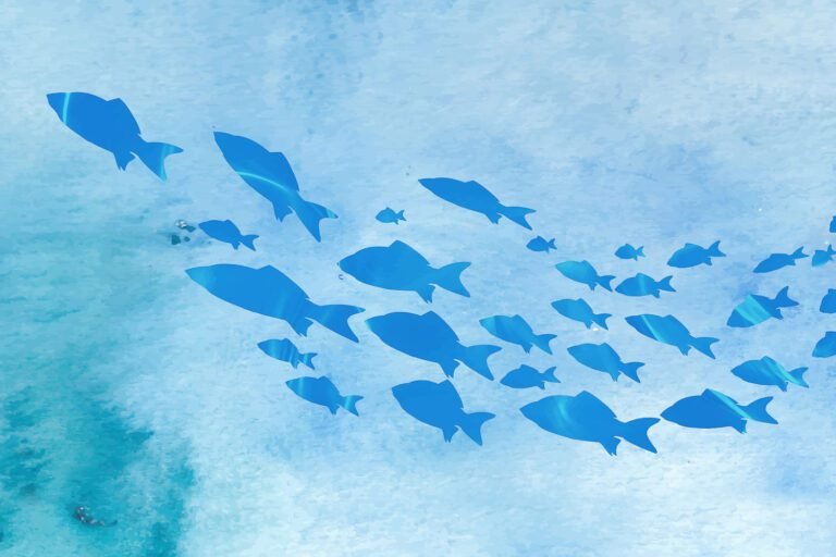Blue Fishes – Print A Wallpaper