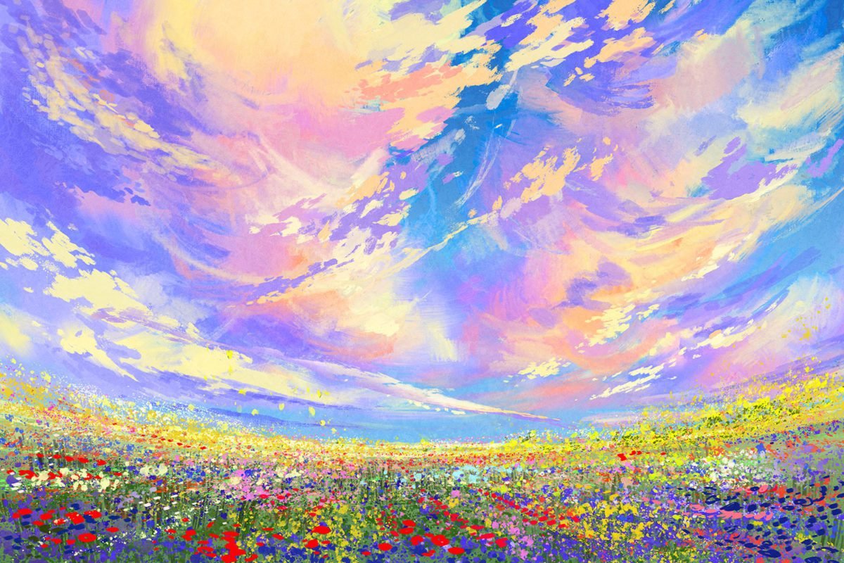 Cloudscape Paint – Print A Wallpaper