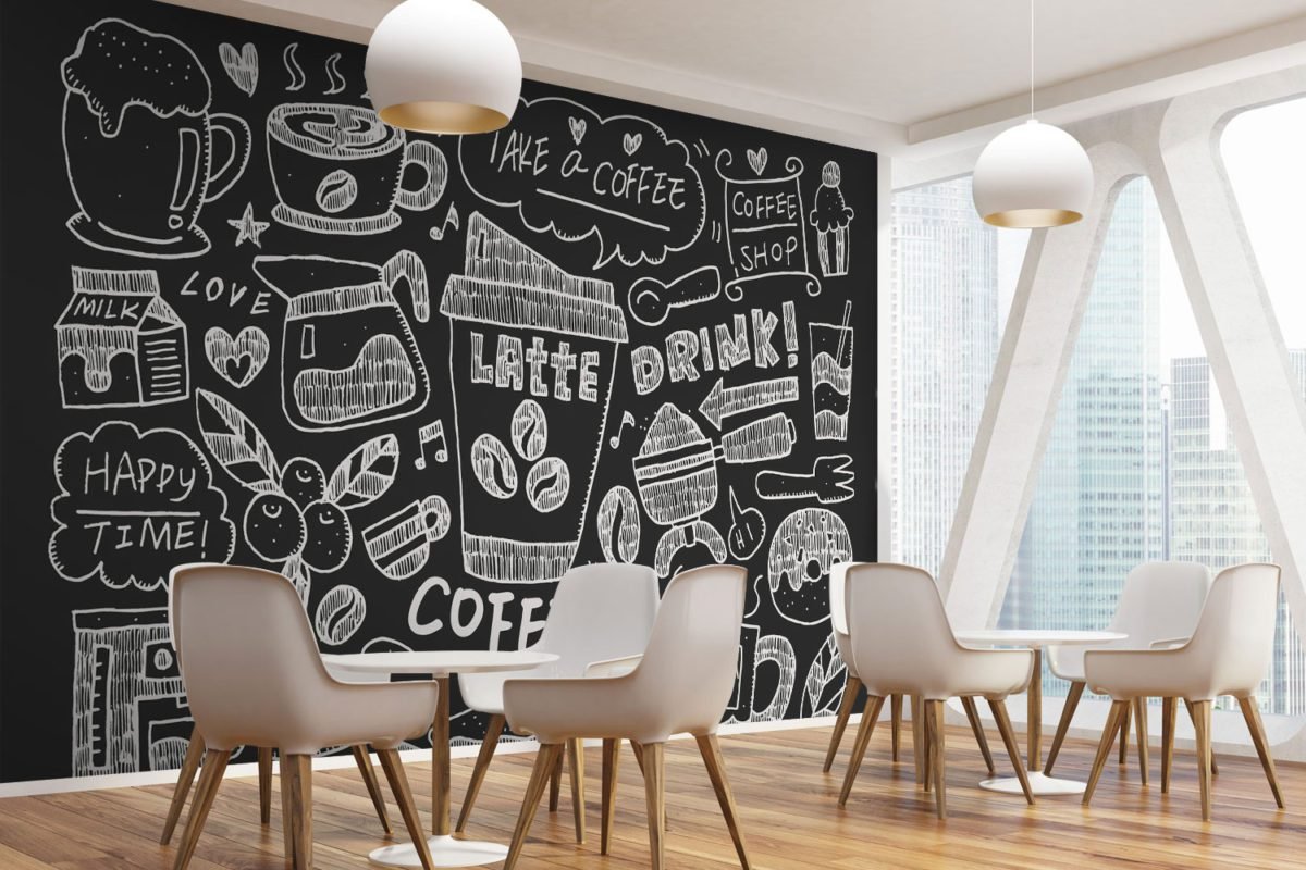Coffee Doodle – Print A Wallpaper