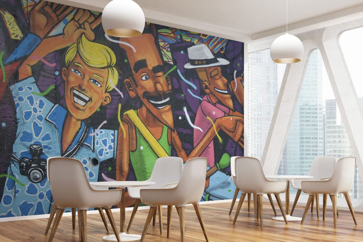 Party Graffiti – Print A Wallpaper