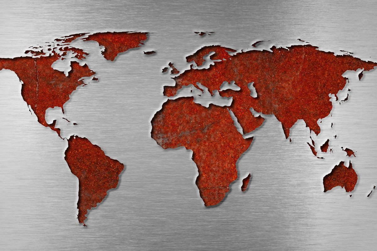 Steel Map – Print A Wallpaper