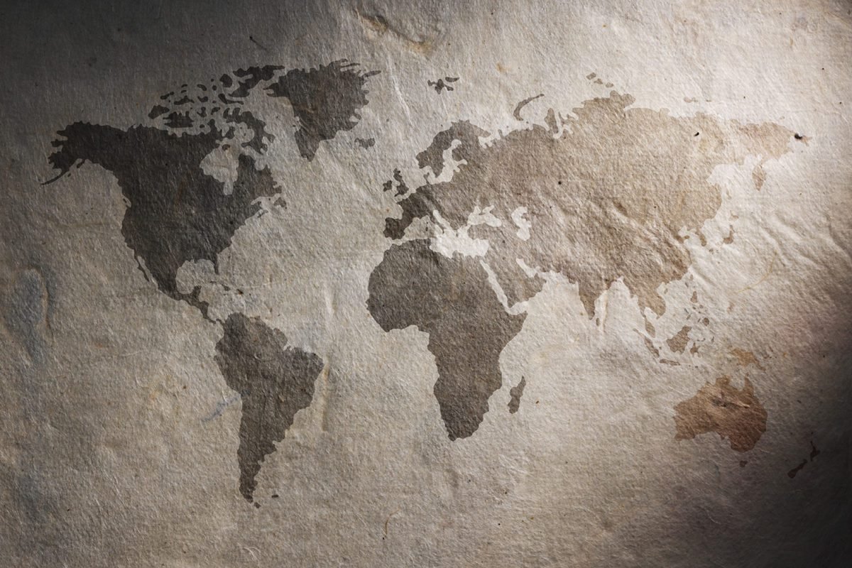 Ultra Grunge Map – Print A Wallpaper